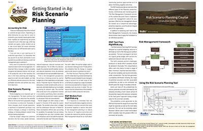 Getting Started in Ag: Risk Scenario Planning | RightRisk.org/News